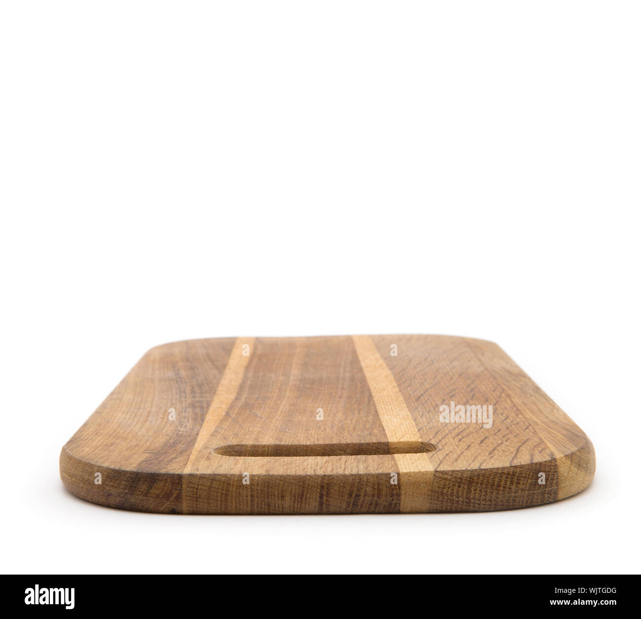 Wooden chopping board isolated on white background Stock Photo - Alamy