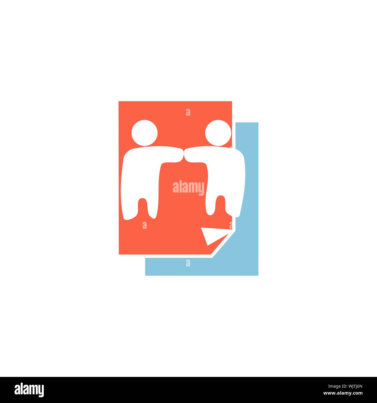 Commitment Teamwork Together Business Logo Illustration Vector Stock ...
