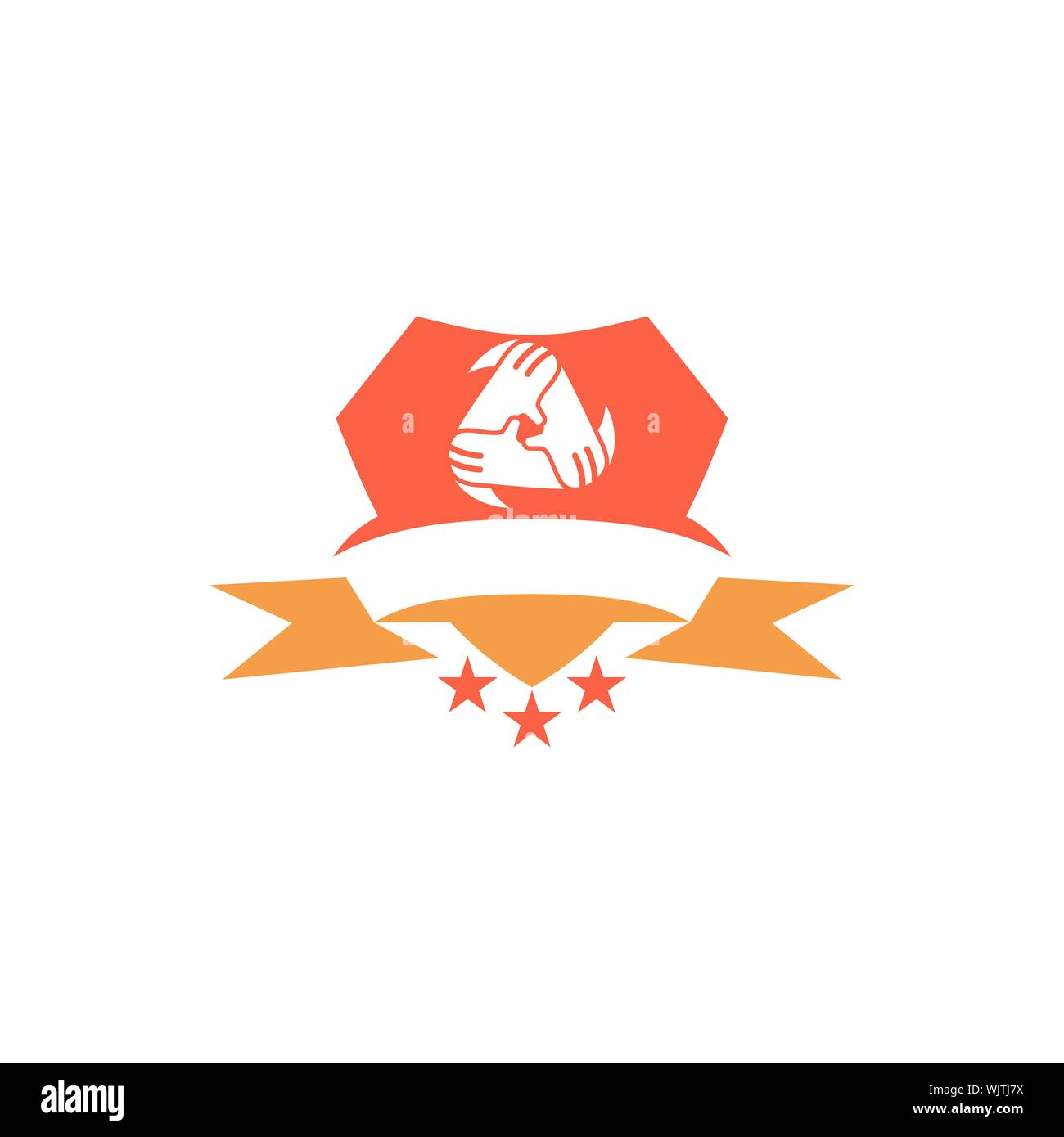 Commitment Teamwork Together Business Logo Illustration Vector Stock ...