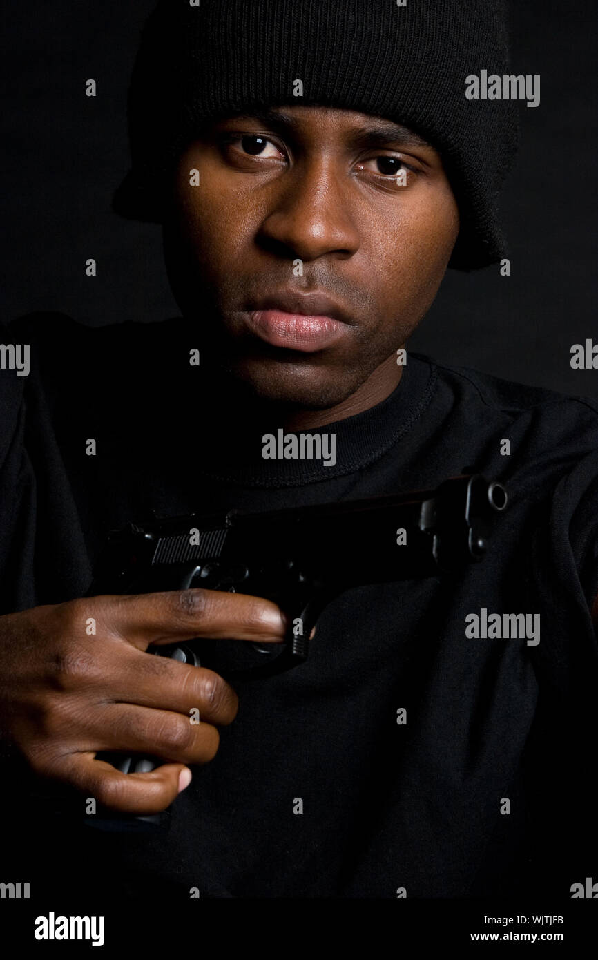 Boy gangster african hi-res stock photography and images - Alamy