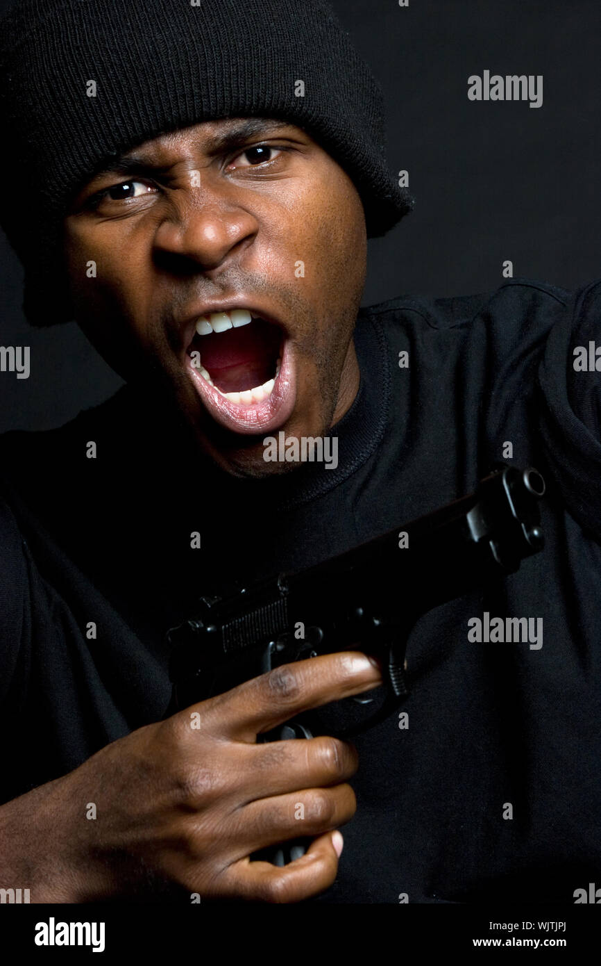 Boy gangster african hi-res stock photography and images - Alamy