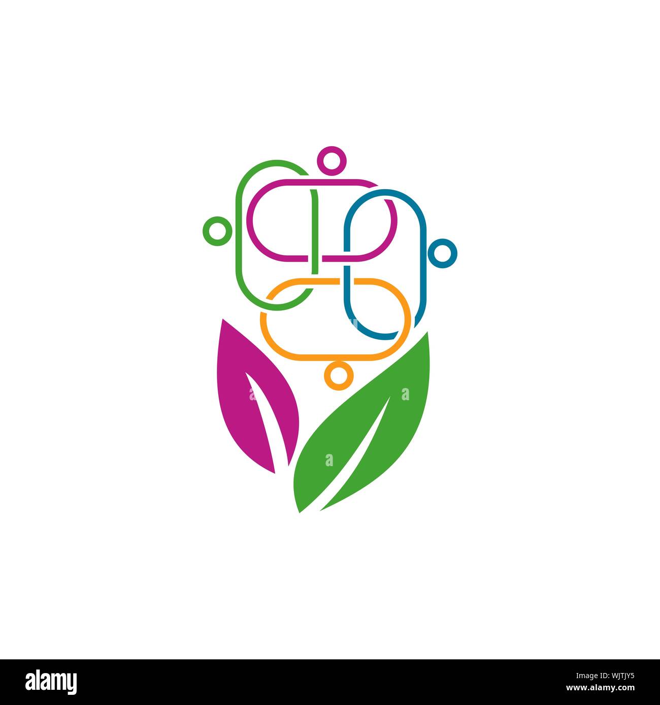 Commitment Teamwork Together Business Logo Illustration Vector Stock ...