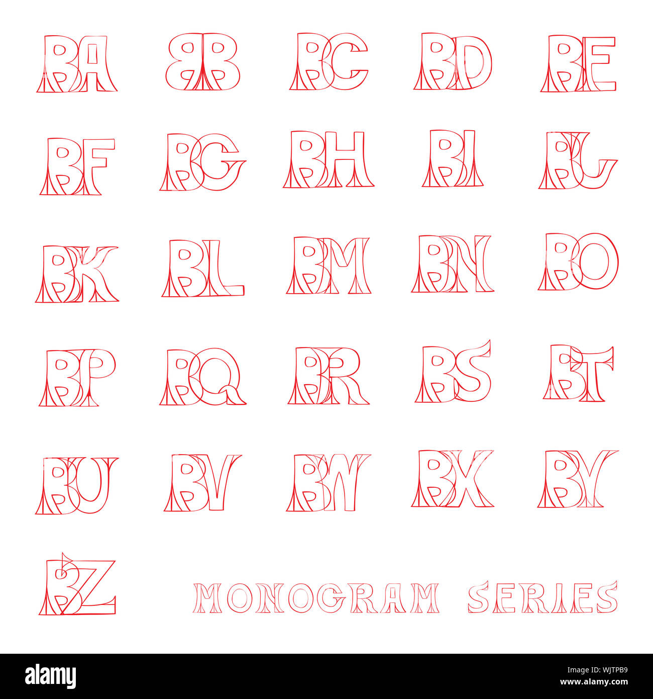 Doodle typography hi-res stock photography and images - Alamy