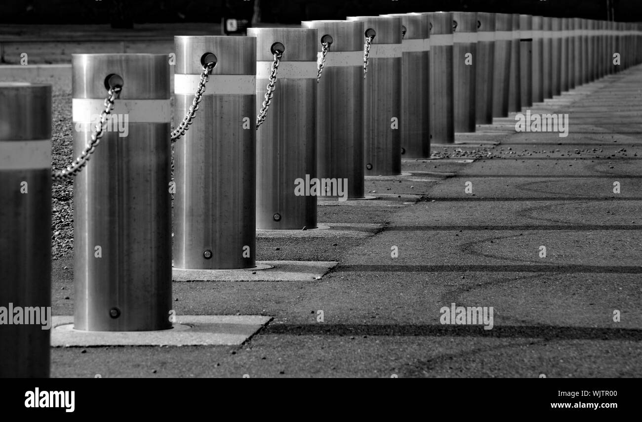 Do not remove bollard Black and White Stock Photos & Images - Alamy