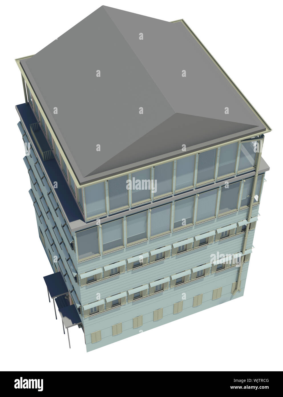 Modern staircase architect Cut Out Stock Images & Pictures - Alamy