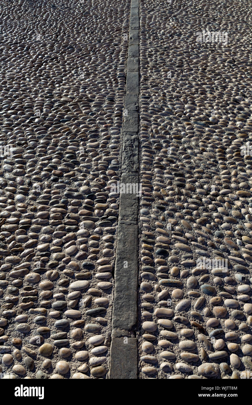 Rolling stones pavement soil texture in Altea Alicante mediterranean ...