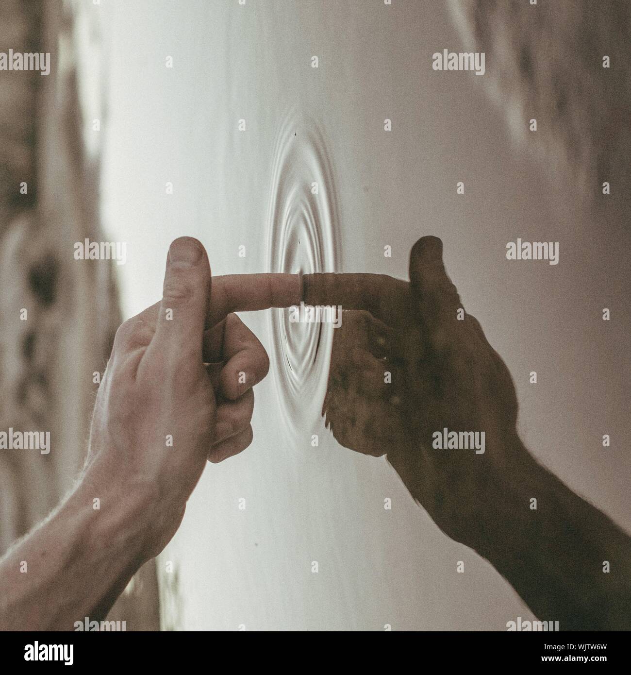 Finger Touching Water High Resolution Stock Photography and Images - Alamy