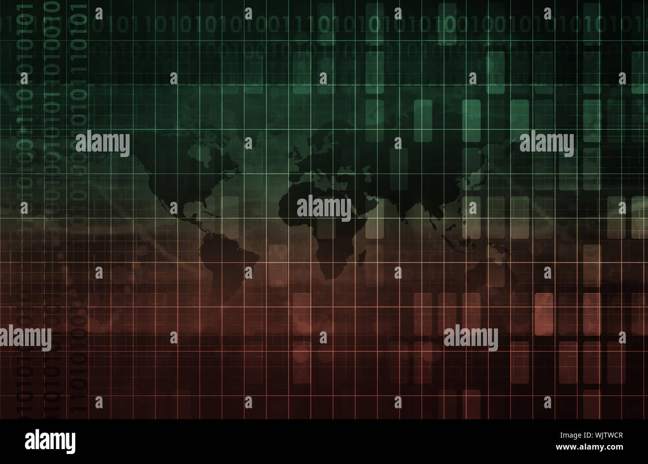 Modern Digital Economy on a Global Work Scale Stock Photo - Alamy