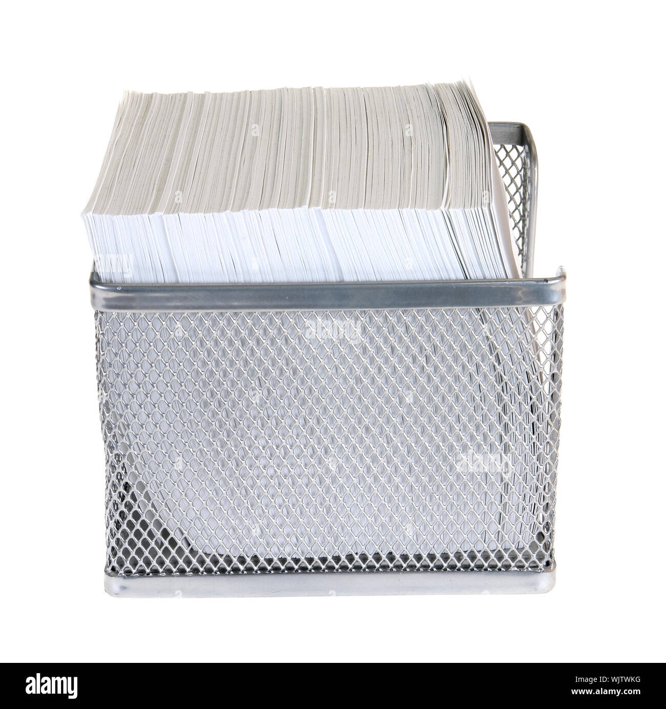 paper for writing in stand isolated on white background Stock Photo - Alamy