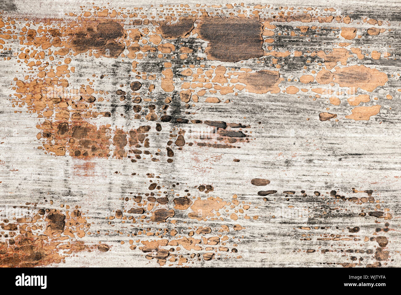 Old weathered chipped painted wood texture as grunge background Stock ...
