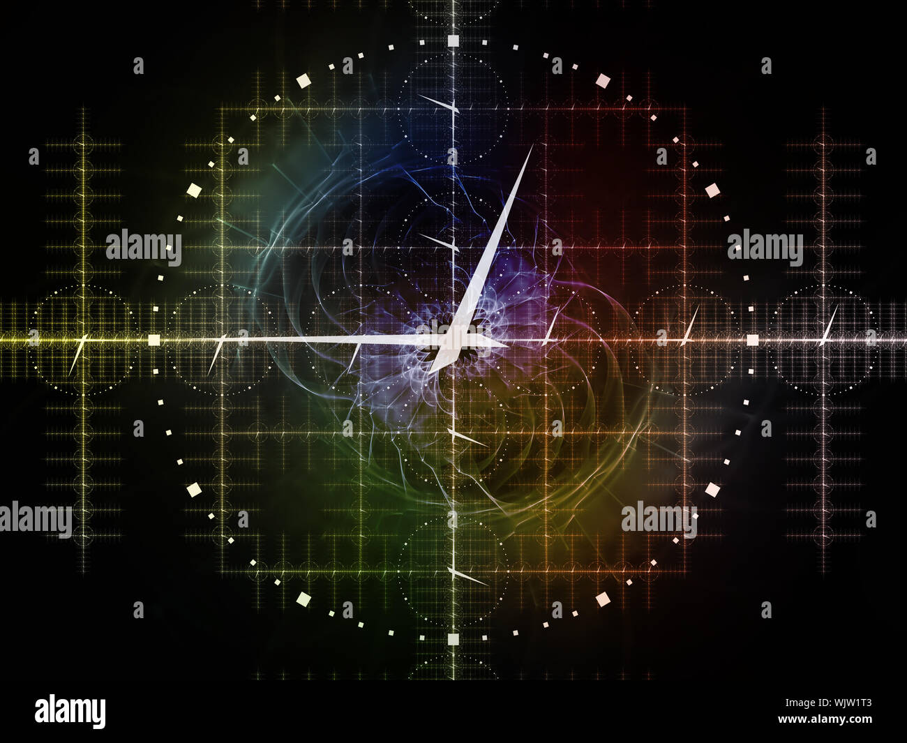 Time Symmetry series. Interplay of clock and fractal elements on the ...
