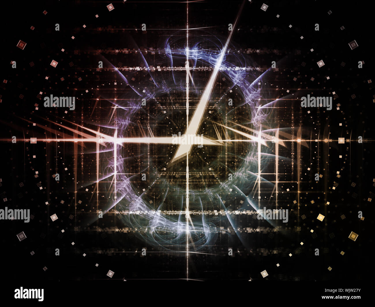 Time Symmetry series. Interplay of clock and fractal elements on the ...