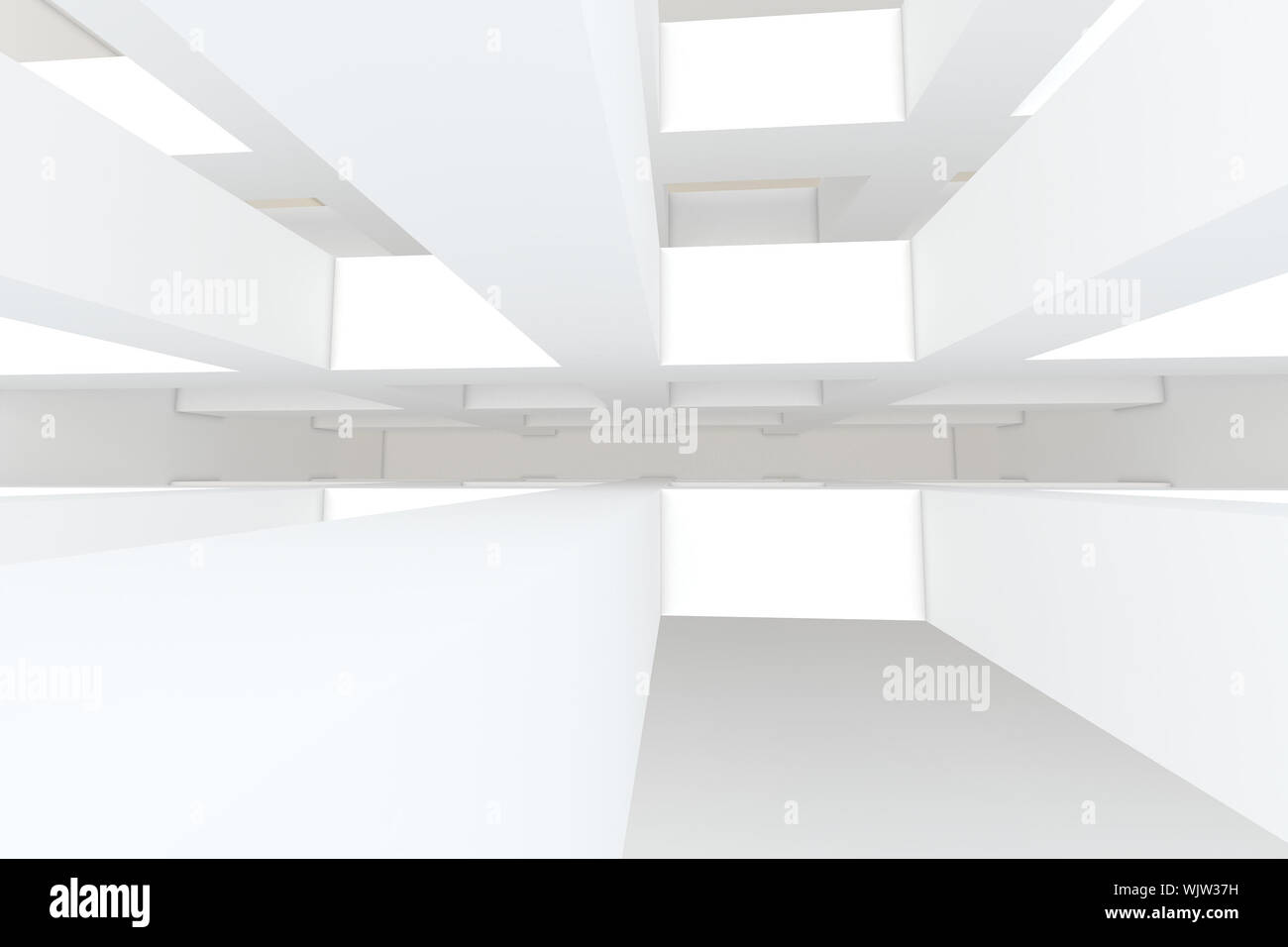Abstract white empty room Stock Photo - Alamy