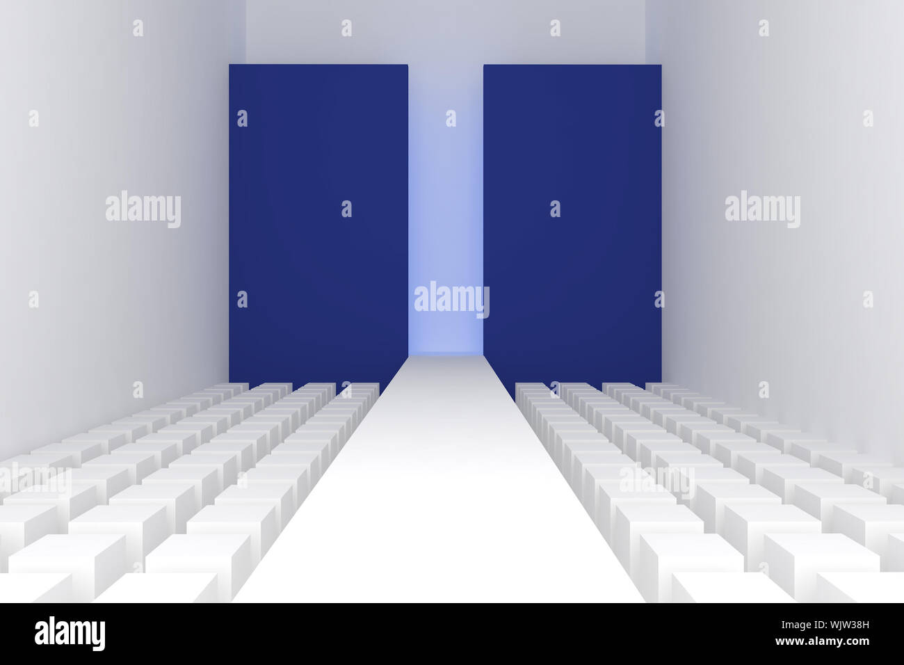 3d Empty fashion runway Stock Photo - Alamy