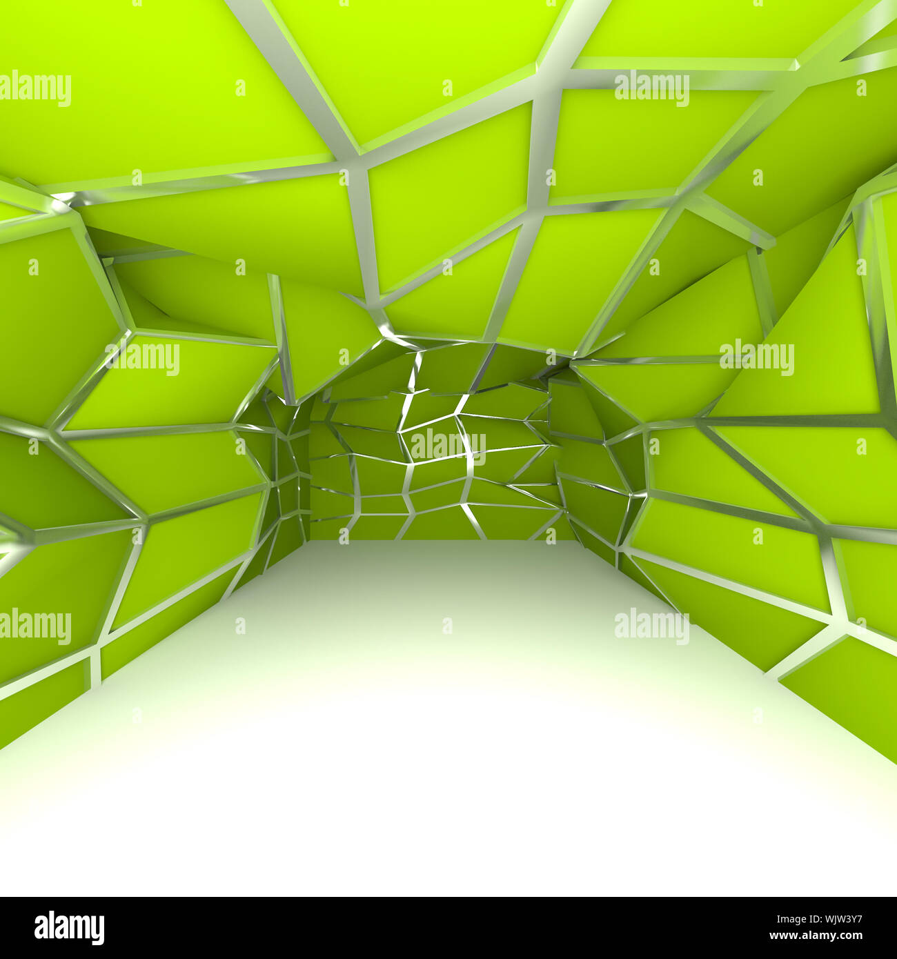 Abstract green diagonal wall in empty room Stock Photo - Alamy