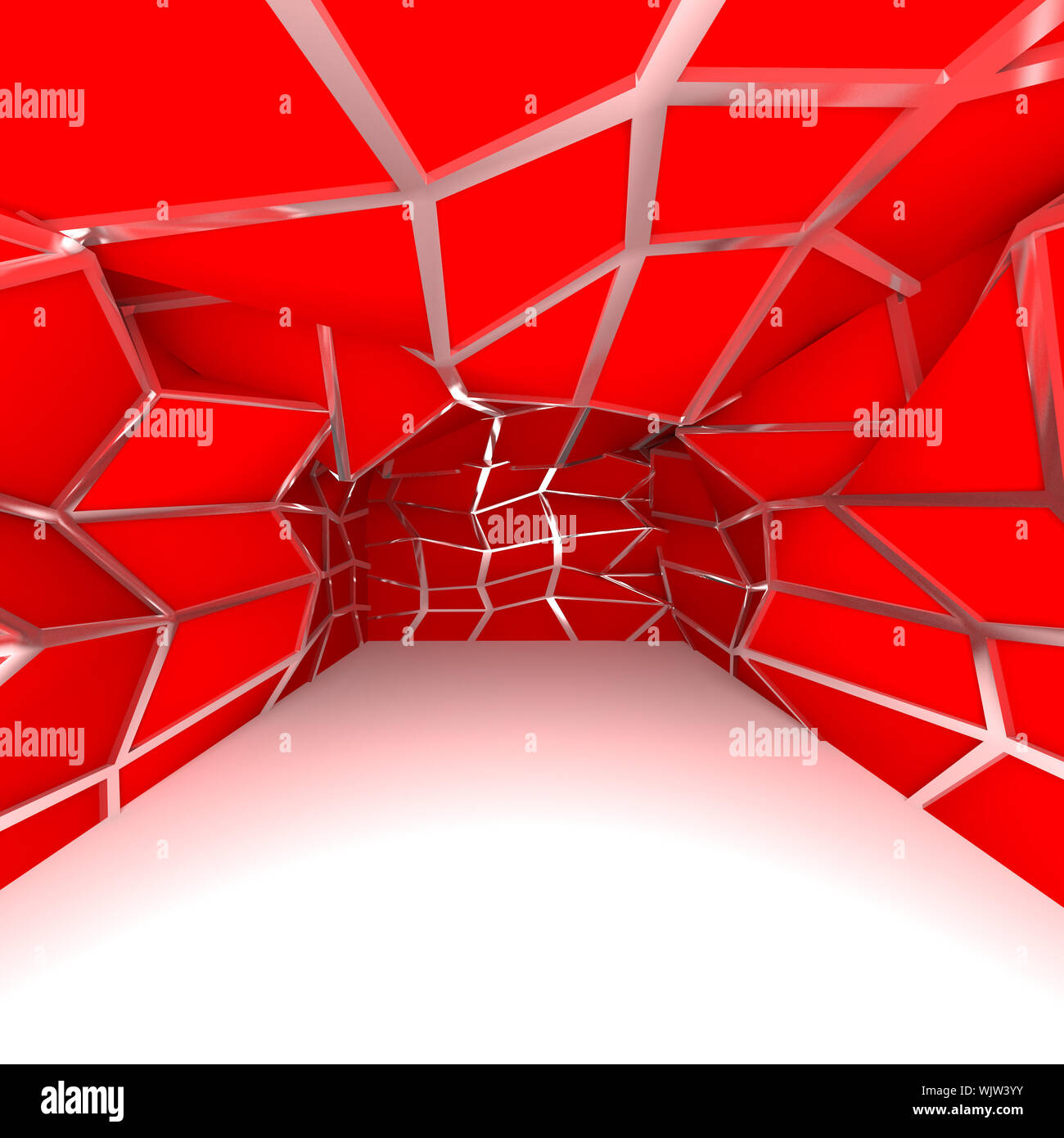 Abstract red diagonal wall in empty room Stock Photo - Alamy