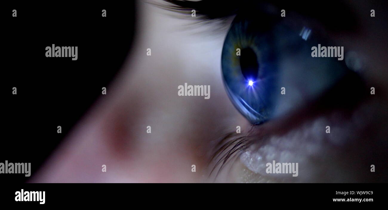 Human eye side view hi-res stock photography and images - Alamy