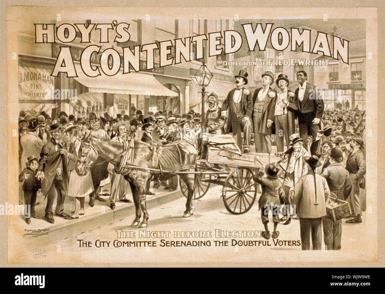 Hoyt's A contented woman Stock Photo - Alamy