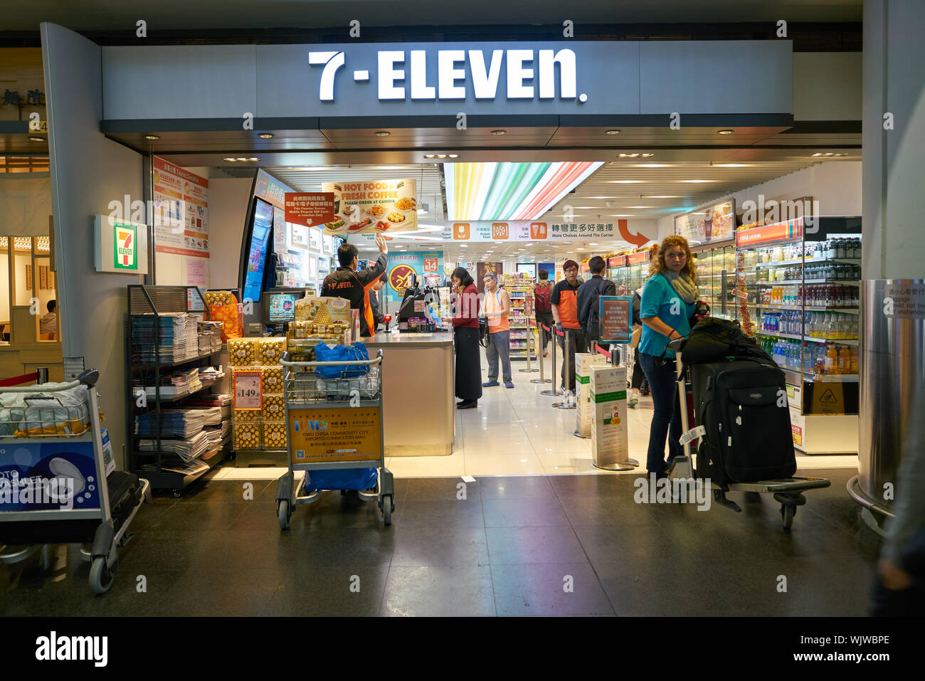 HONG KONG, CHINA - CIRCA JANUARY, 2019: 7-Eleven convenience store in Hong Kong international ...