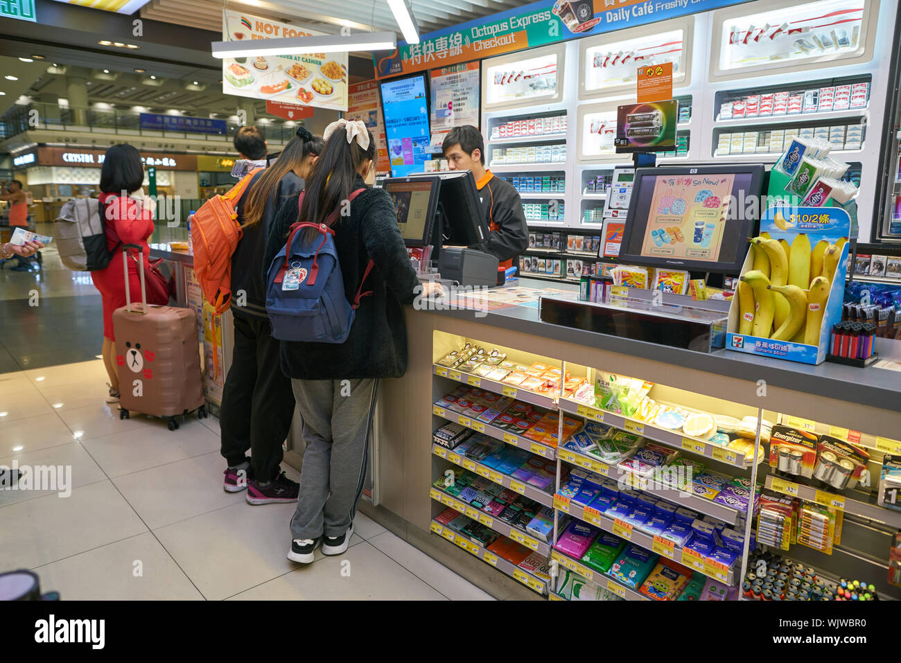 HONG KONG, CHINA - CIRCA JANUARY, 2019: 7-Eleven convenience store in Hong Kong international ...