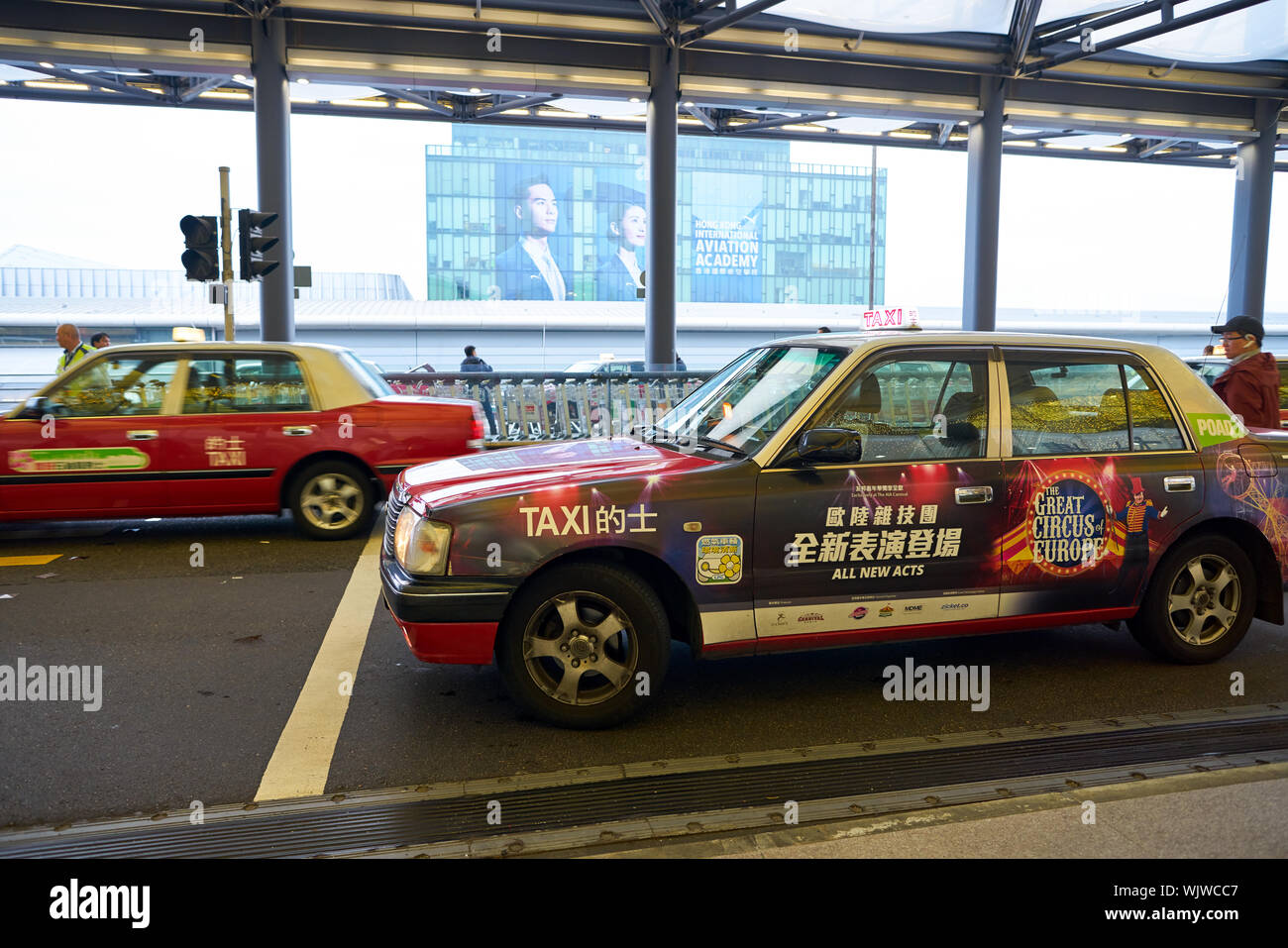 HONG KONG, CHINA - CIRCA JANUARY, 2019: taxicab at Hong Kong ...