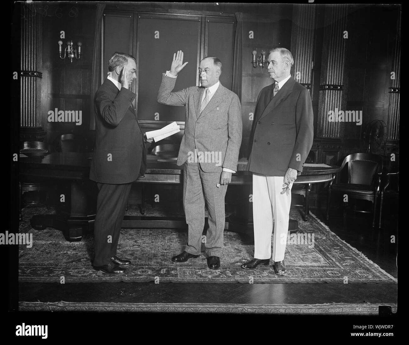 Hubert Work, right Stock Photo - Alamy