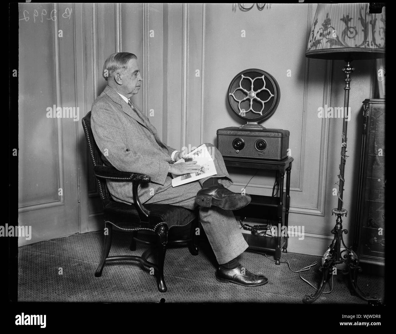 Hubert Work and radio Stock Photo - Alamy