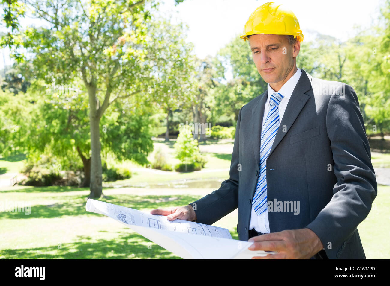 Studying blueprint hi-res stock photography and images - Alamy