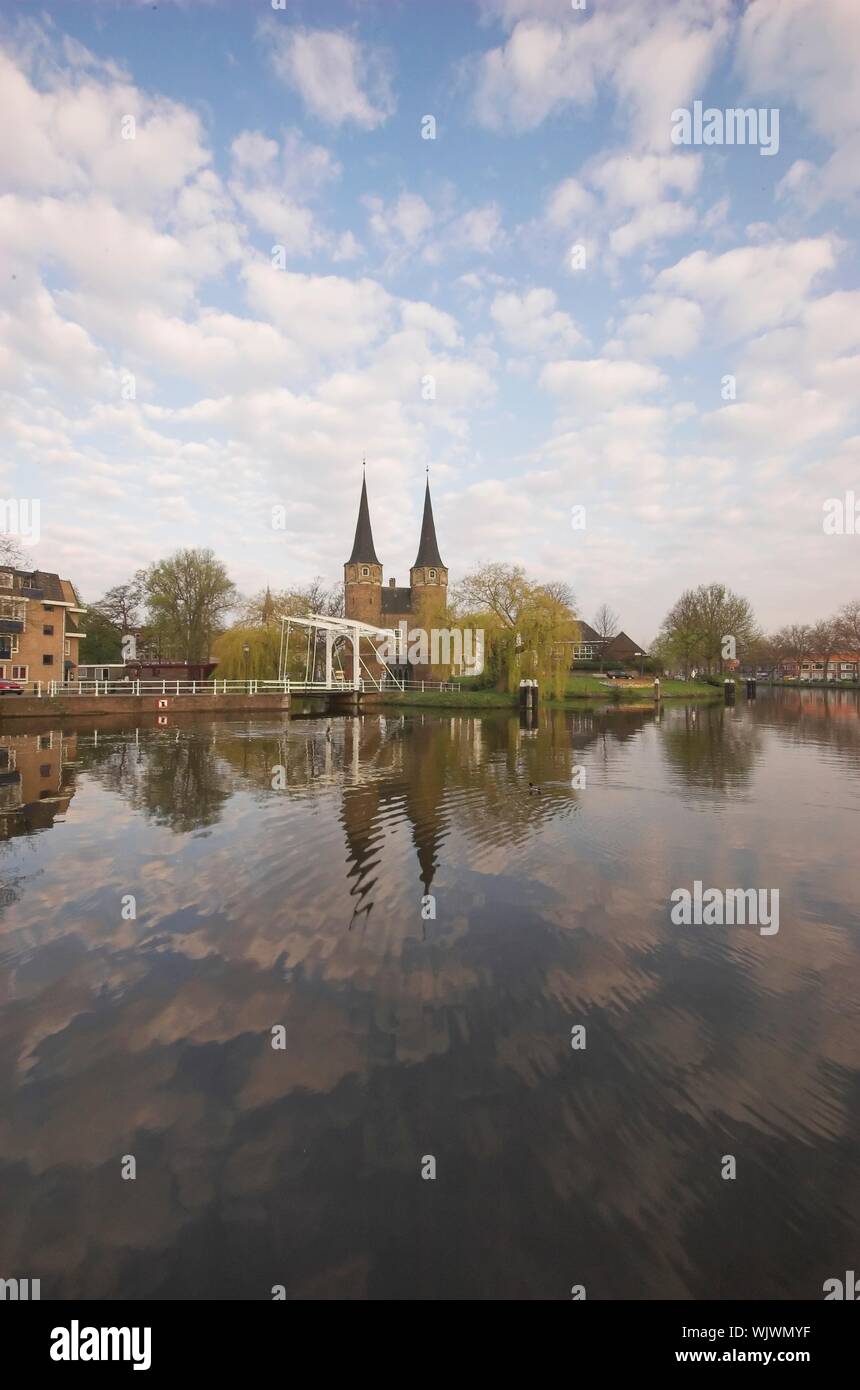 East gate in Delft, old fortification Stock Photo - Alamy