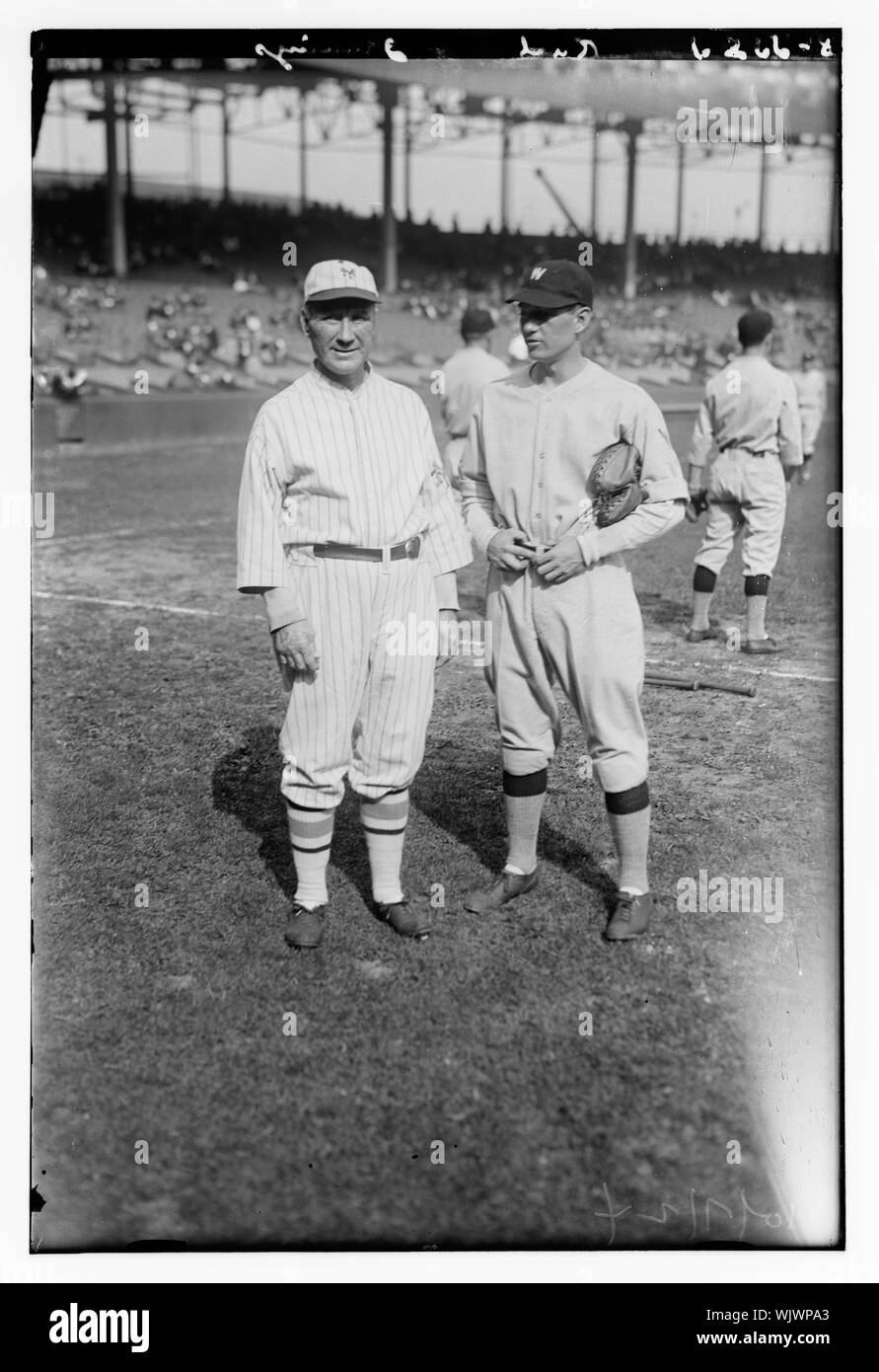 Hughie Jennings, coach New York NL, with Muddy Ruel, catcher ...