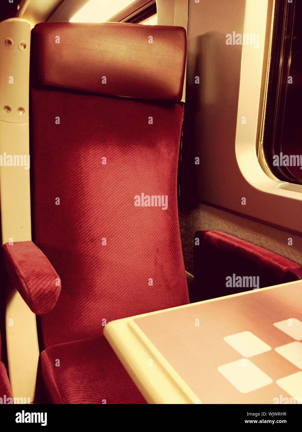 Train seat empty hi-res stock photography and images - Alamy
