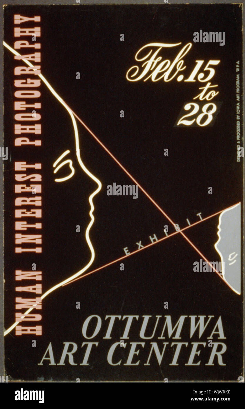 Human interest photography exhibit, Ottumwa Art Center Abstract: Poster ...