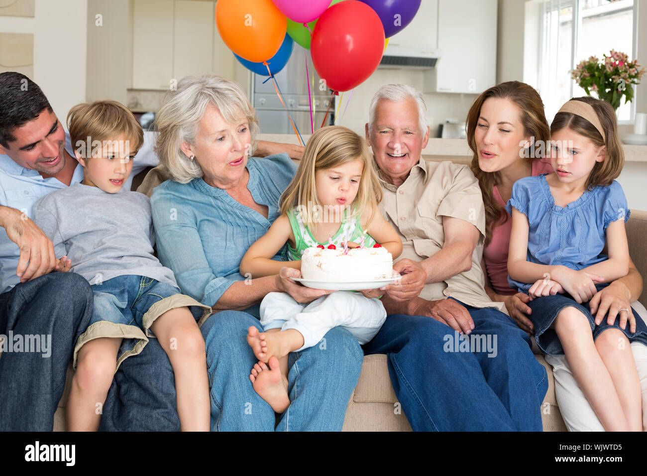 Two girls celebrating birthday party hi-res stock photography and ...