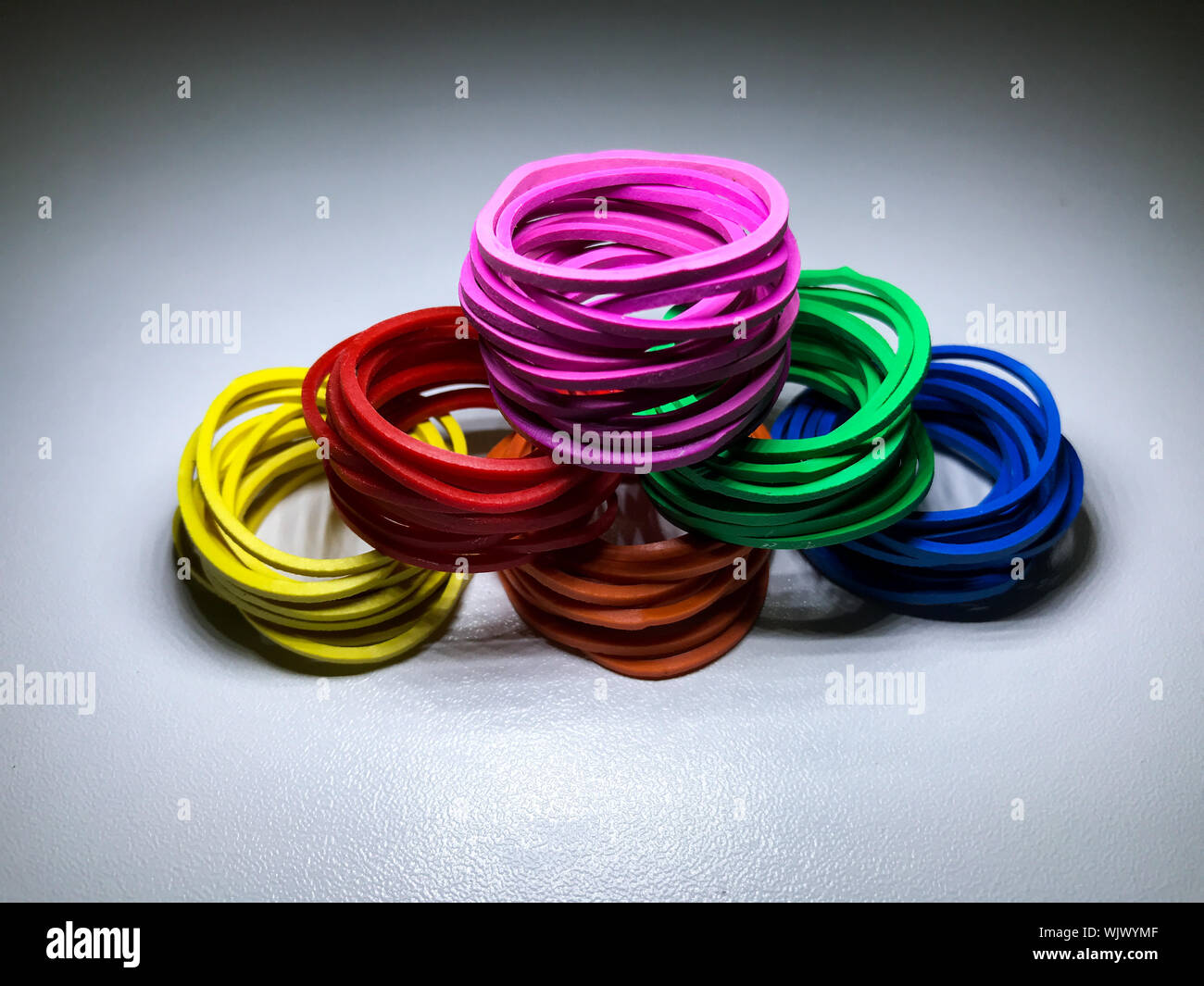 Stack rubber bands hi-res stock photography and images - Alamy