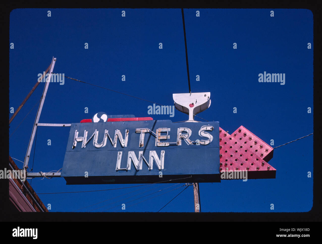 Hunters Inn sign, Maxwell, California Stock Photo - Alamy