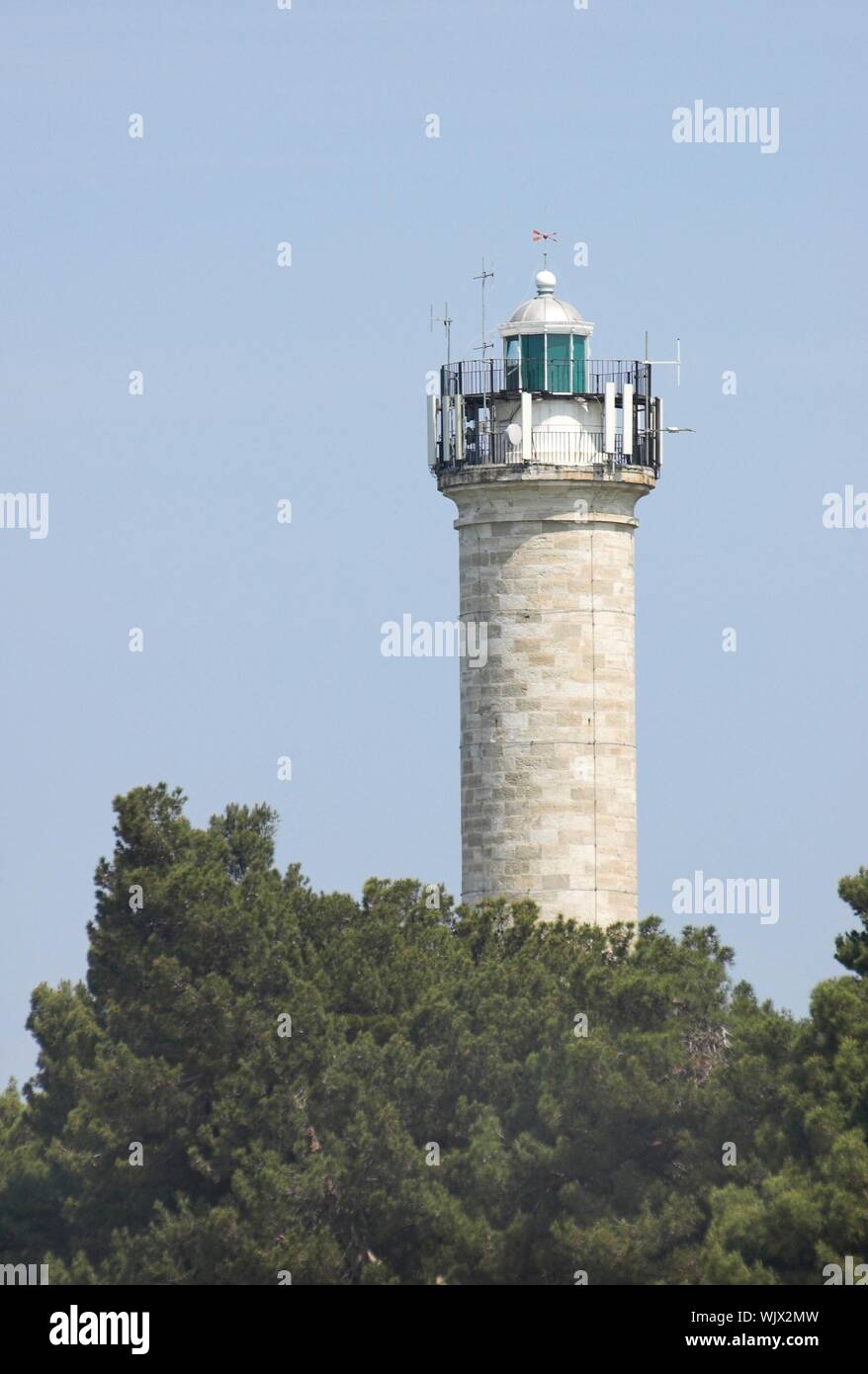 Croatian lighthouse in the region of Umag Stock Photo - Alamy