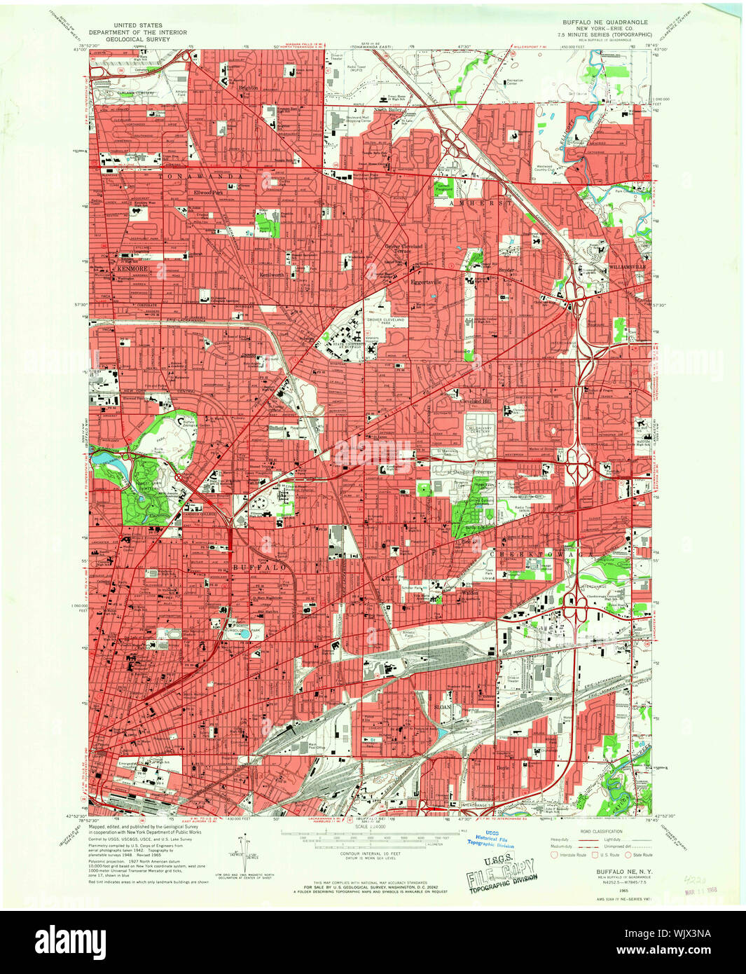 Map of new buffalo Cut Out Stock Images & Pictures - Alamy