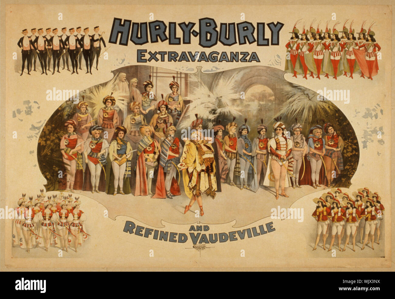 Hurly-Burly Extravaganza and Refined Vaudeville Abstract: 1 print ...