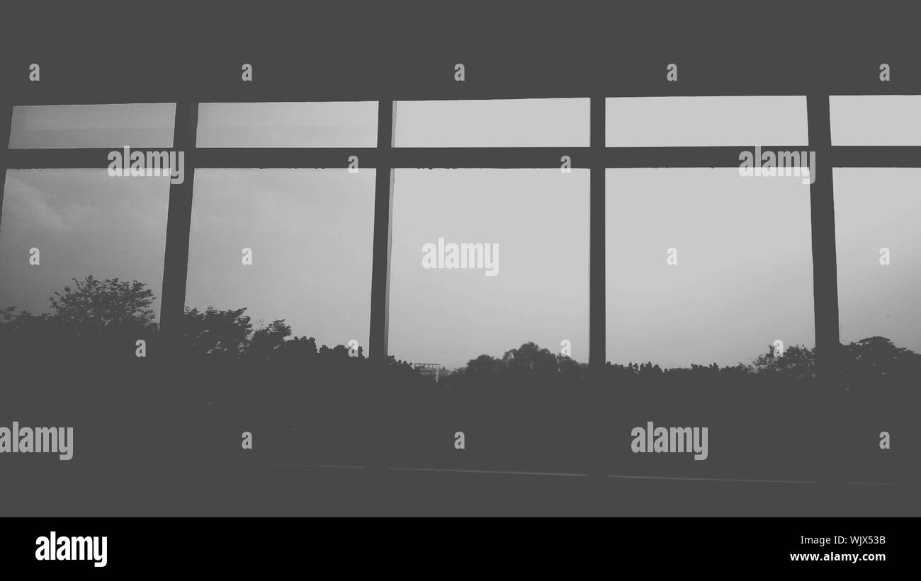 Seen through window Black and White Stock Photos & Images - Alamy