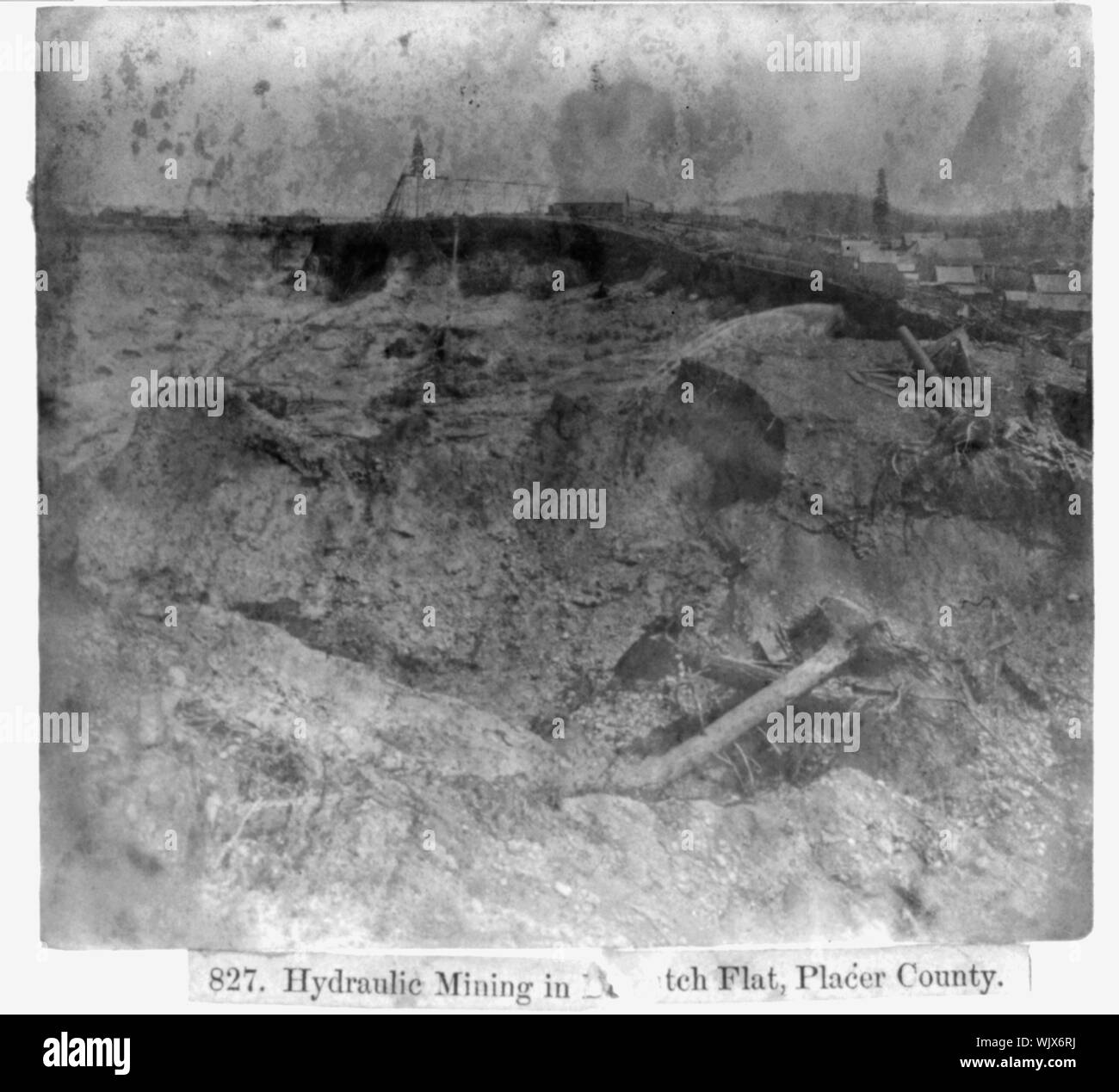 Hydraulic Mining in Dutch Flat, Placer County Stock Photo - Alamy