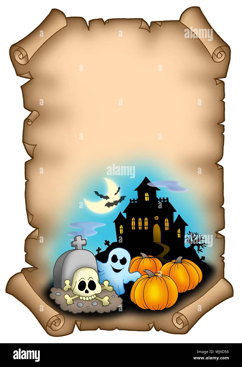 Halloween parchment Cut Out Stock Images & Pictures - Alamy