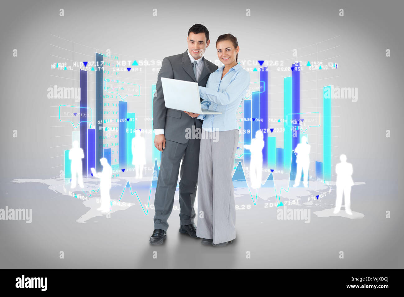Digital composite bar chart hi-res stock photography and images - Alamy