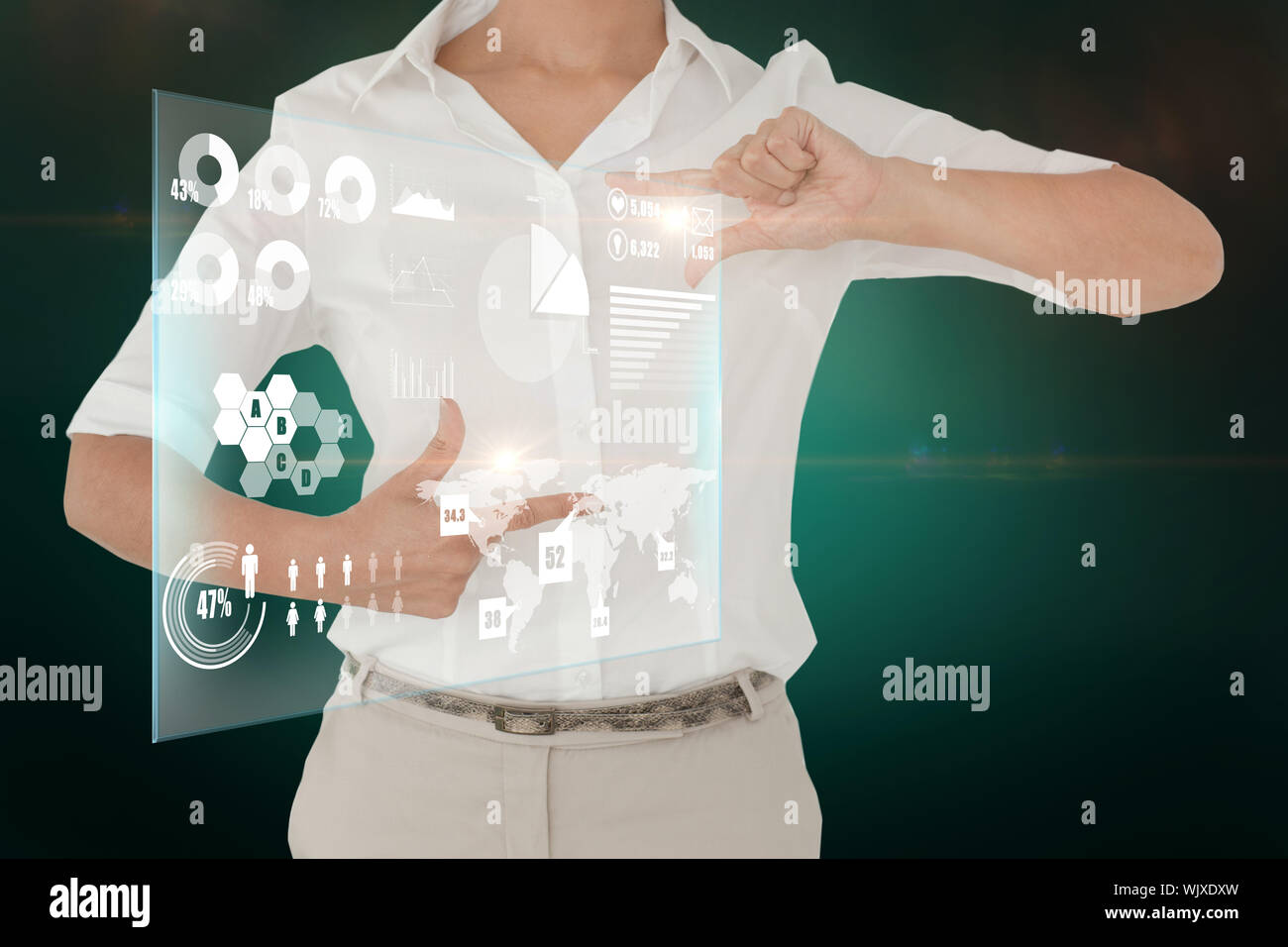 Digital composite futuristic interface hi-res stock photography and ...