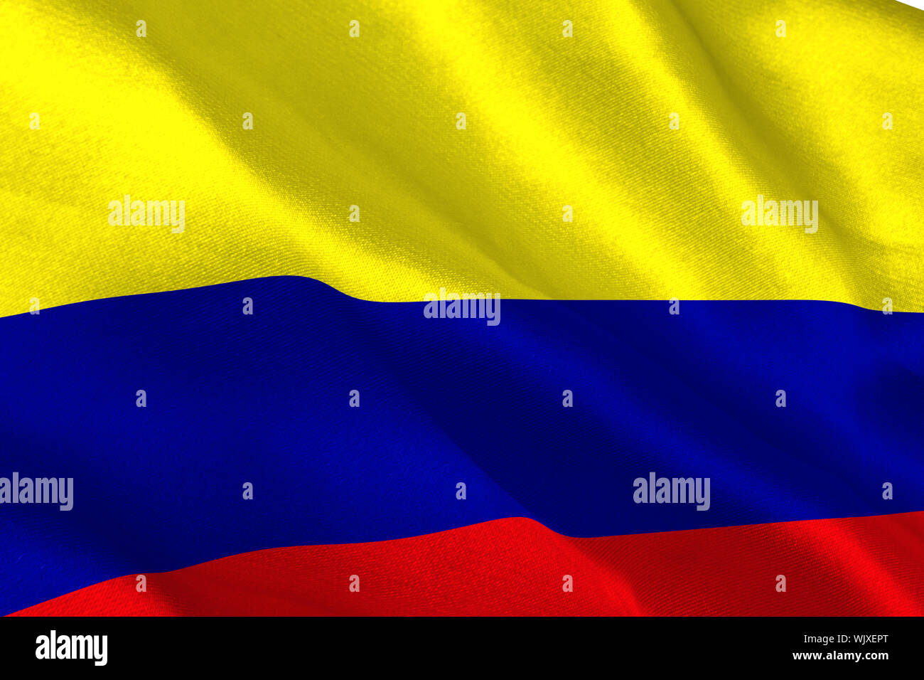 Colombia flag waving Stock Photo - Alamy