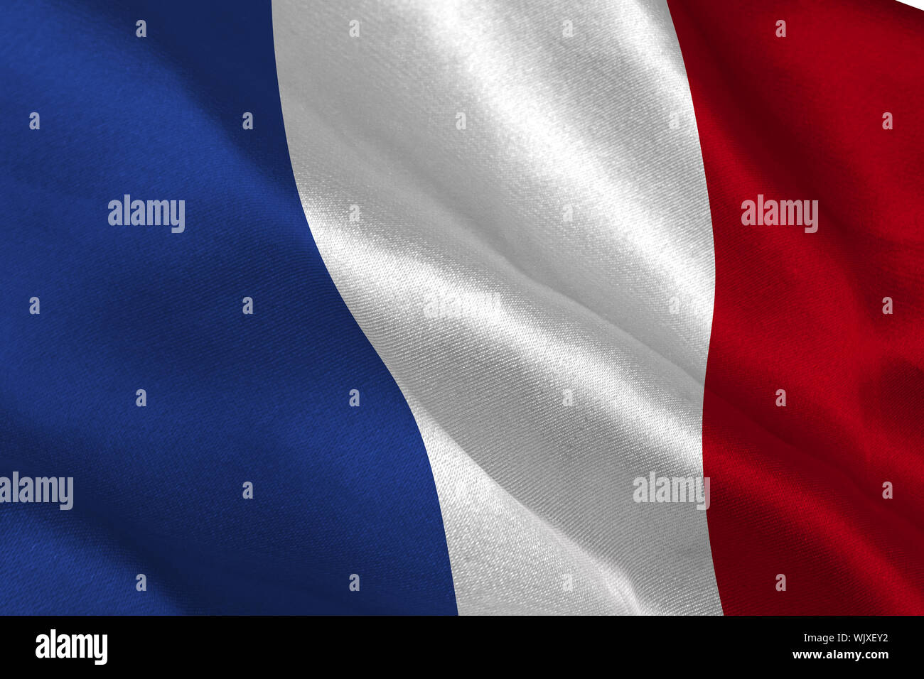 French flag waving Stock Photo - Alamy