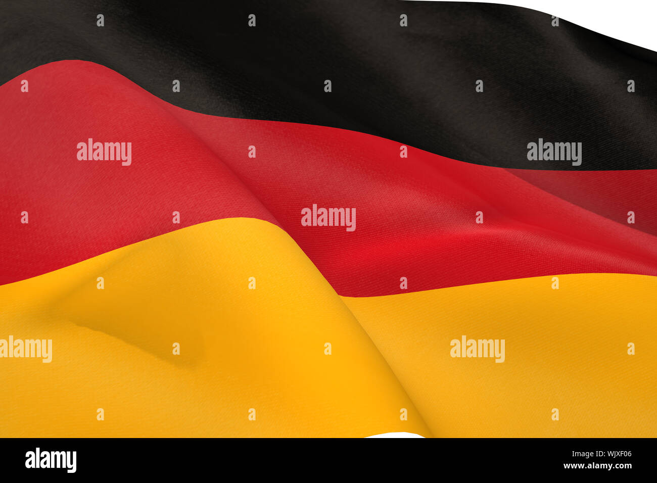 German flag waving Stock Photo - Alamy