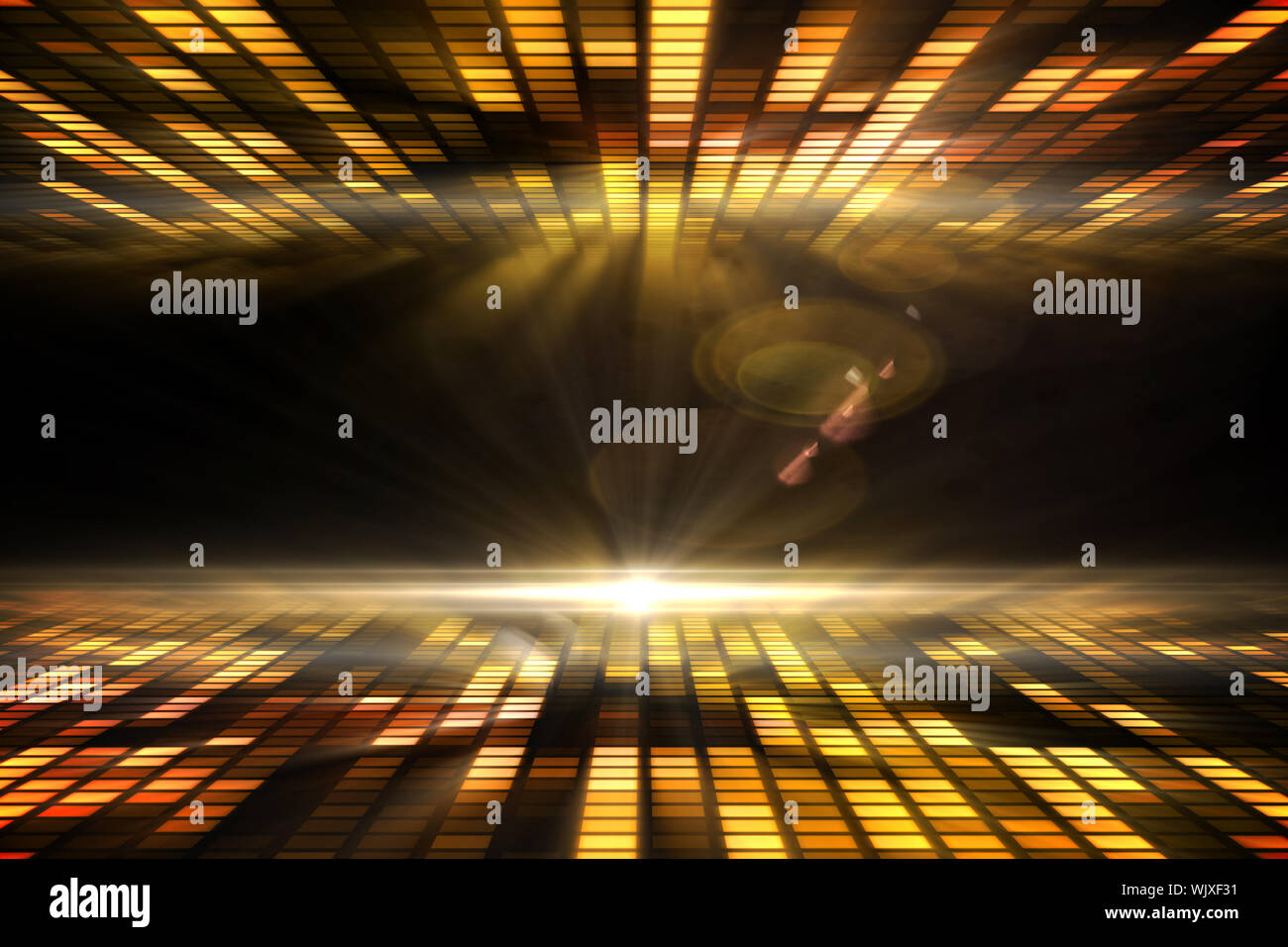 Cool disco design in yellow Stock Photo - Alamy