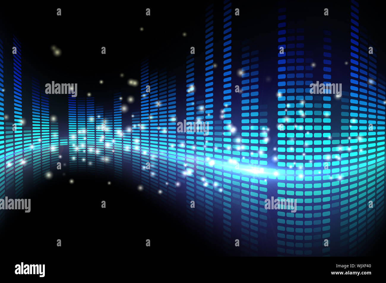 Digital disco design in blue Stock Photo - Alamy