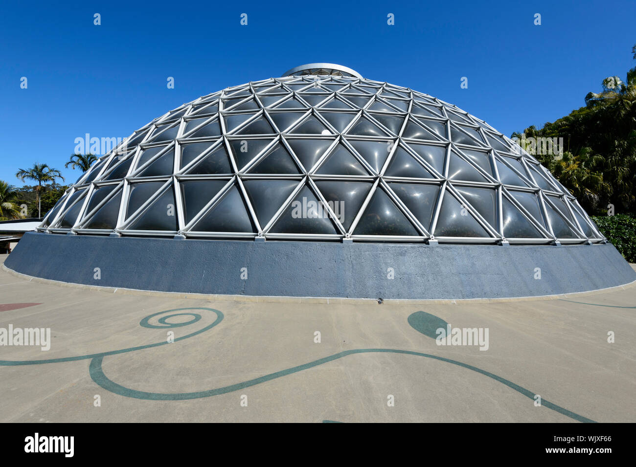 View of the exterior of the Tropical Display Dome with decorative ...