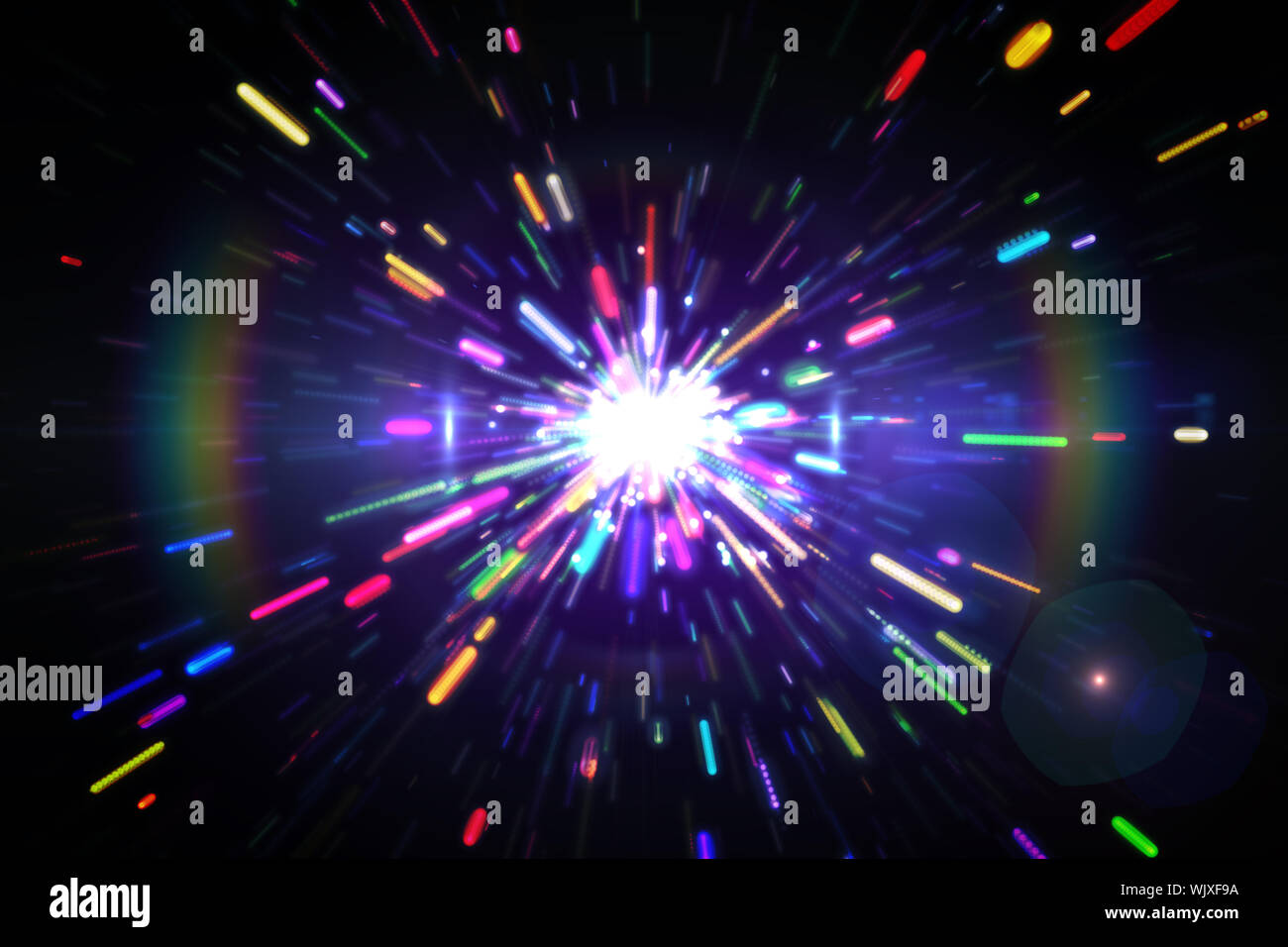 Digitally generated laser background in cool colours Stock Photo - Alamy